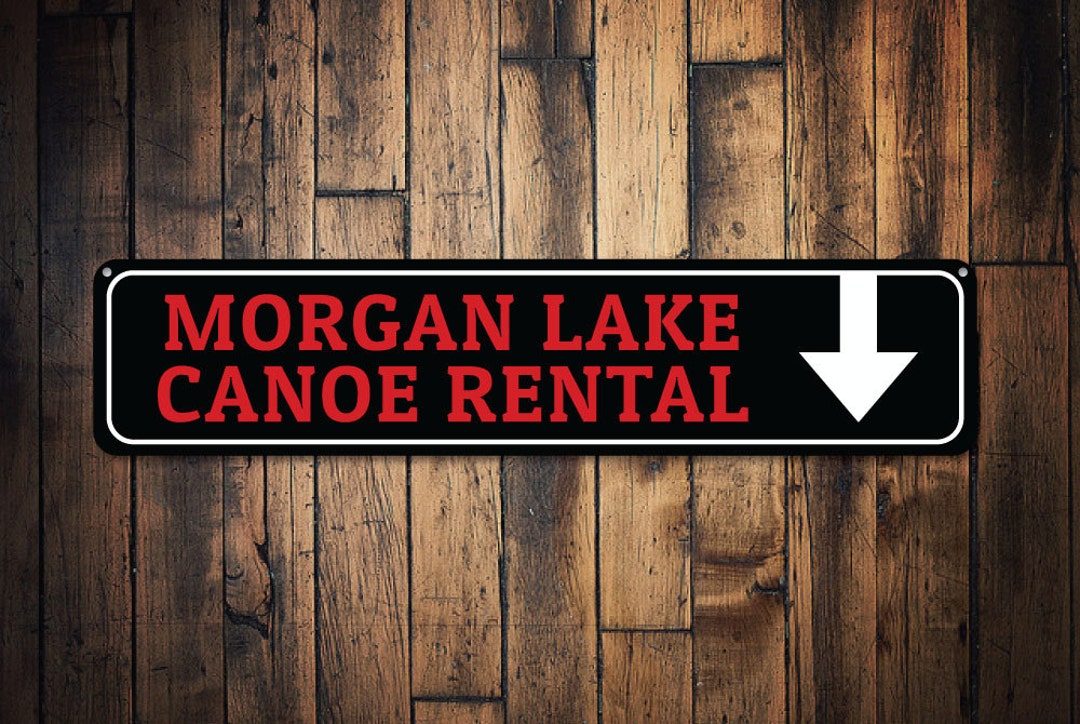 Canoe Rental Sign, Custom Lake Sign, Arrow Sign, Lake Decor, Lake House ...