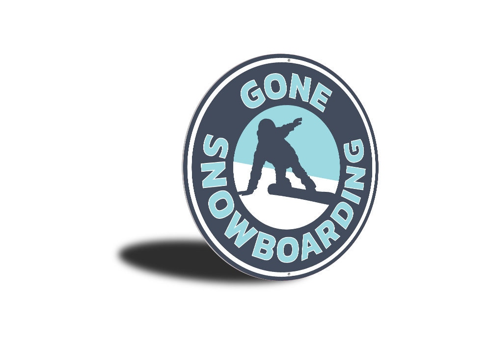 Gone Snowboarding Sign Snowboarding Decor Snowboarders Snow - Etsy
