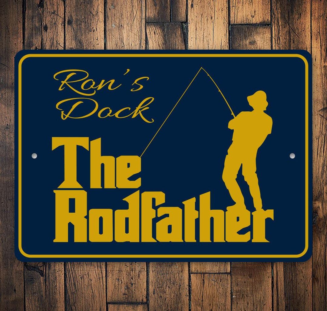 Dads Dock Sign, Dads Fishing Dock, Fishing Dock, Fishing Decor, Decor ...