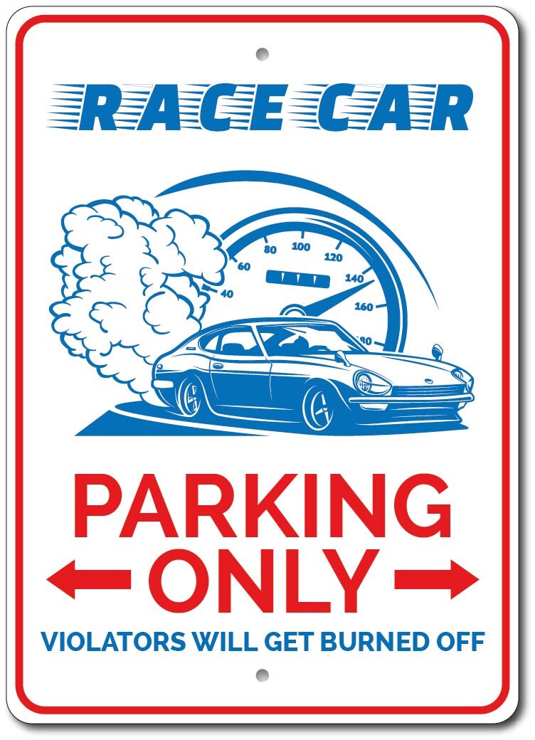 Race Car Gift Race Car Parking Sign Race Car Driver Gift - Etsy
