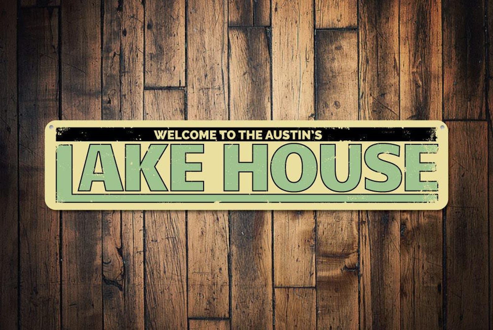 Lake House Sign, Personalized Welcome Sign, Custom Lake House Decor ...