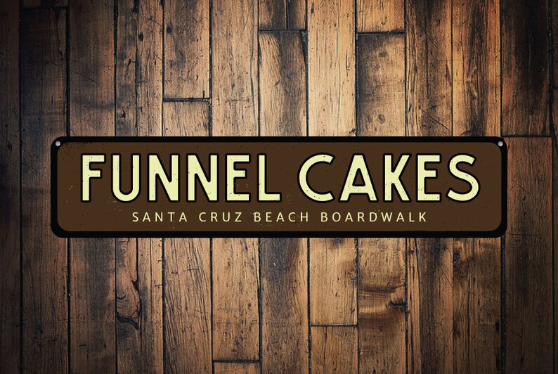 Funnel Cake Sign Personalized Beach Boardwalk Location Sign | Etsy