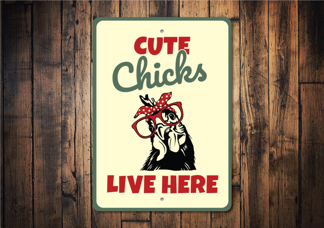 Cute Chicks Sign, Sign for Chicks, Farmers Coop, Chicken Home, Chick ...