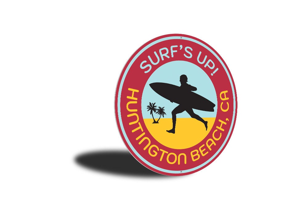 Surfs up Sign Custom Surfing Sign Surfs up Decor Surfer - Etsy