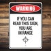 Stay off Property Sign Watch Guns You Are in Range Sign - Etsy