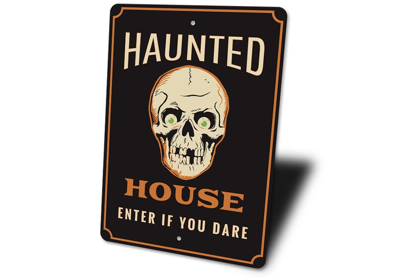 Haunted House Sign Scary Houses Sign Haunted Decor Scary | Etsy