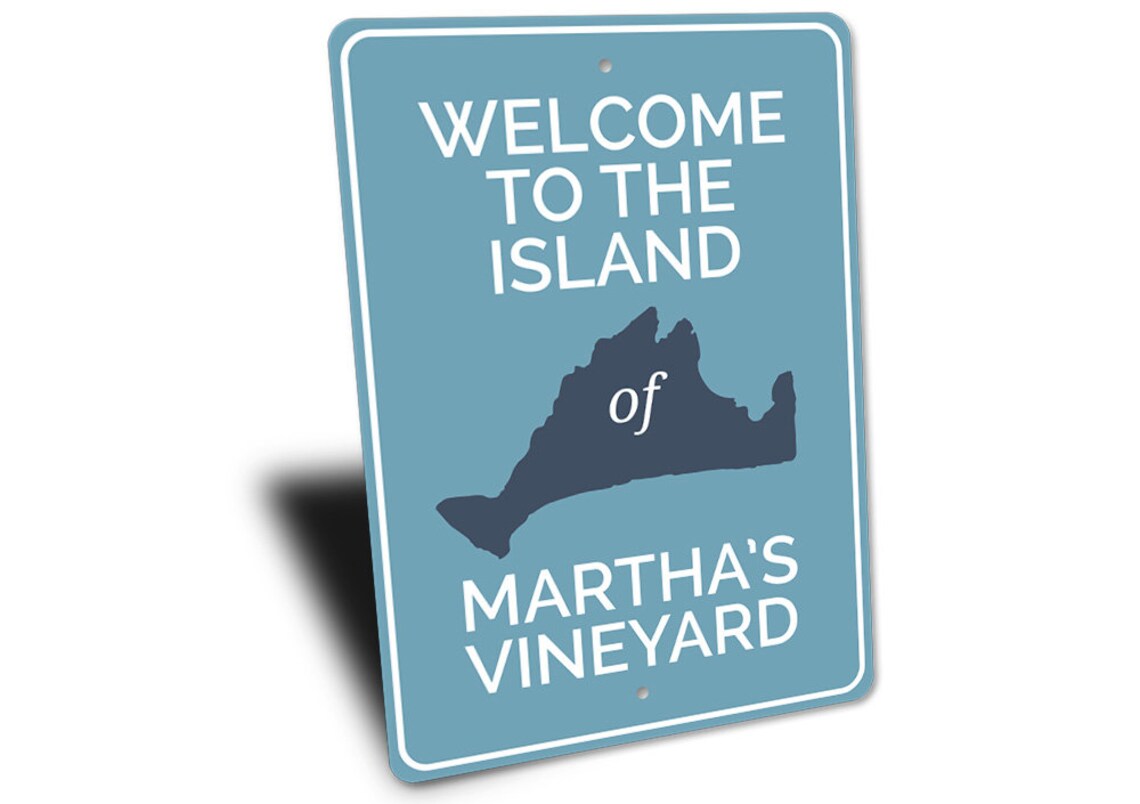 Martha's Vineyard Sign Vineyard Place Decor Island | Etsy