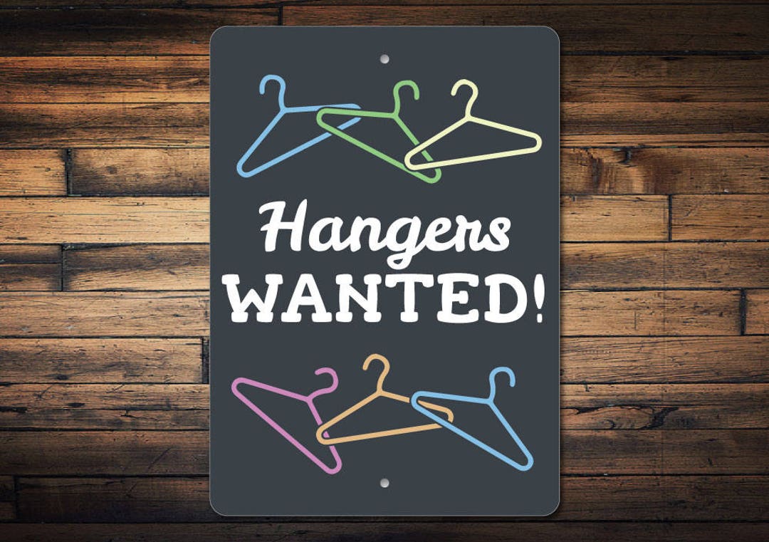 Clothes Hanger Sign, Laundry Room Sign, Clothes Lover Gift, Shopaholic ...