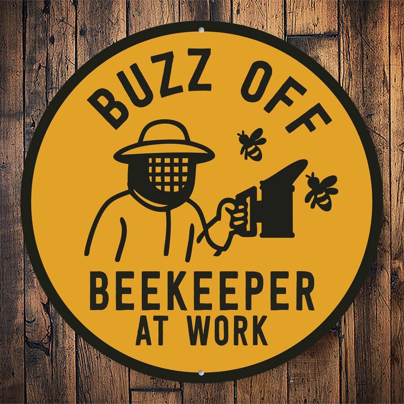 Bee Warning Sign - Etsy