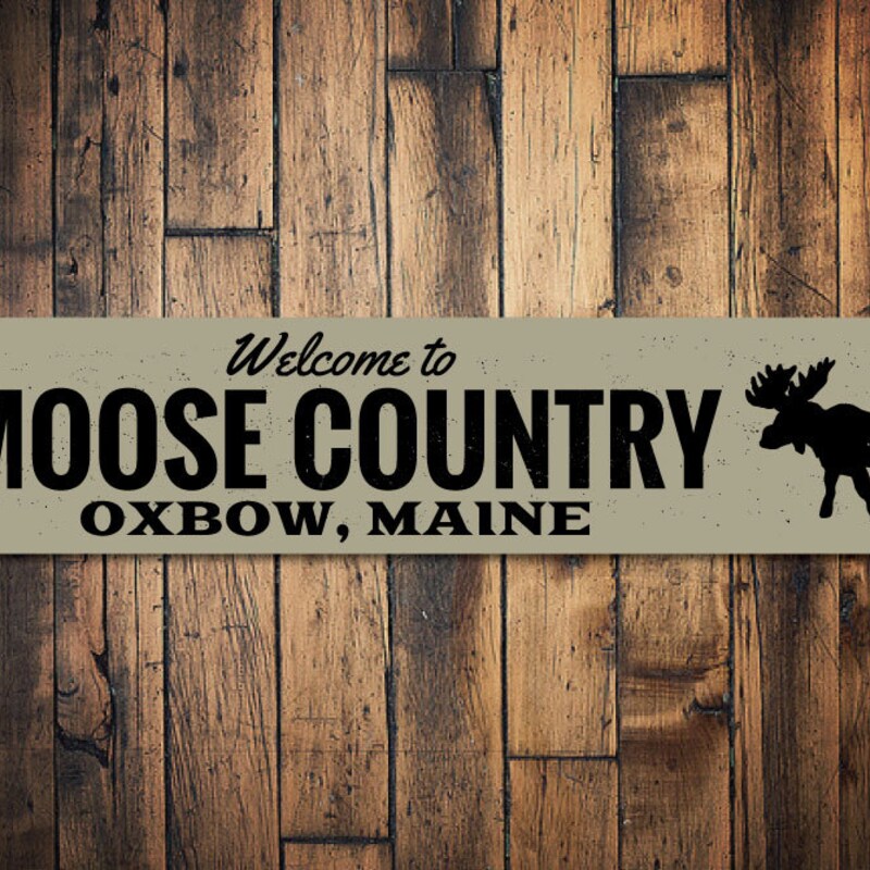 Moose Welcome Sign - Etsy