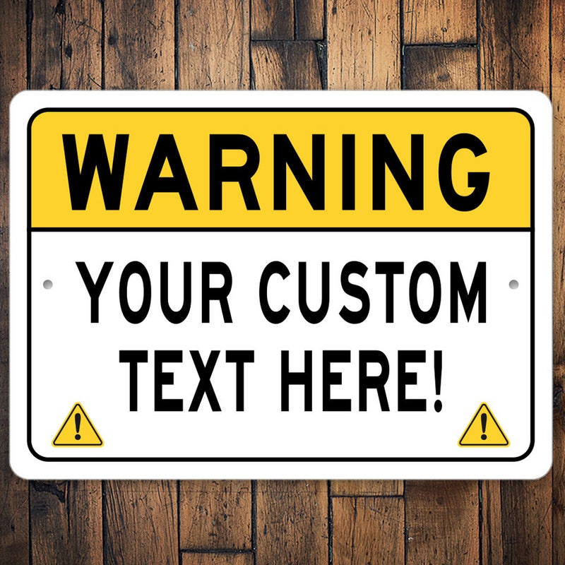 Metal Warning Signs - Etsy