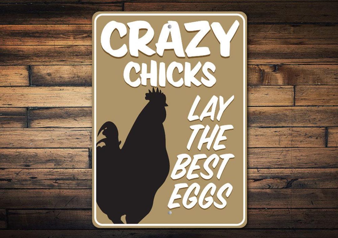 Funny Chick Sign, Funny Girl Decor, Funny Farm Sign, Farmer Humor ...