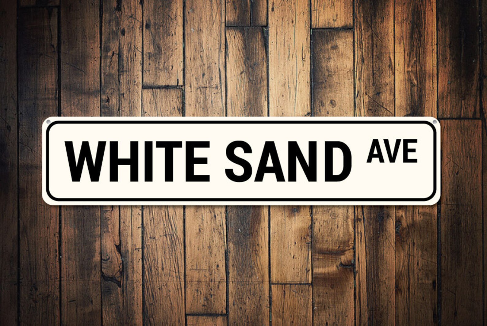 White Sand Ave Sign Custom Beach Street Sign Ocean Lover - Etsy