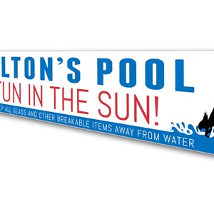 Custom Pool House Sign, Pool House Sign, Pool Place, Pool Decor, Custom ...