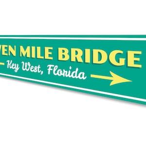 Seven Mile Bridge, Key West Florida, Florida Sign, Beach Ocean Sign ...