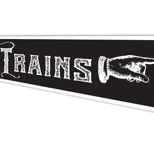 To All Trains Sign, All Trains Direction, Train, Train Rooms, Custom ...