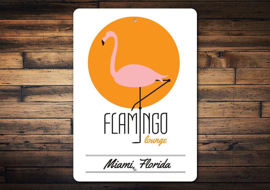 Custom Flamingo Lounge Sign, Beach Bar Decor, Florida Wall Decor, Beach ...
