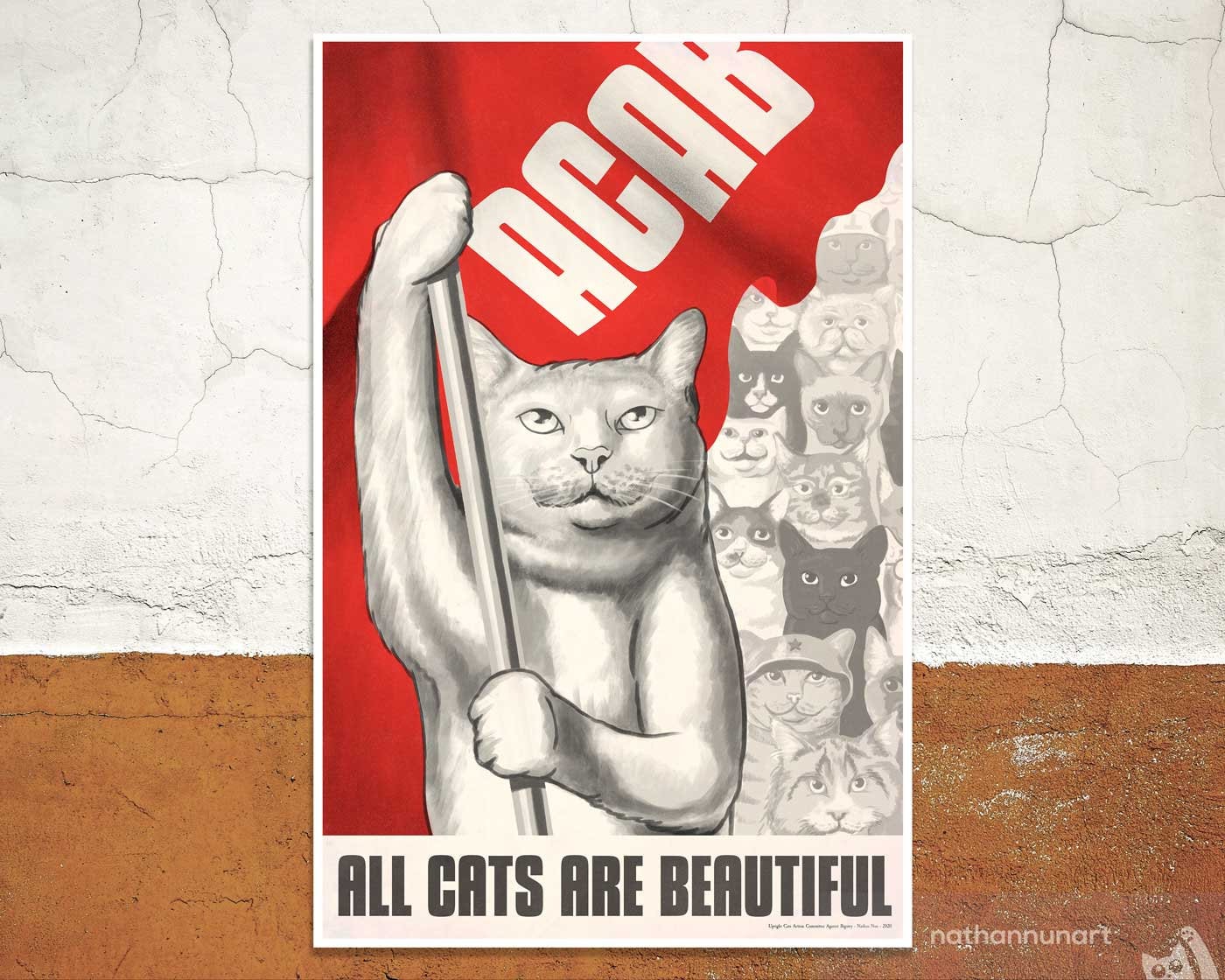 Soviet Cat Poster - All Cats Are Beautiful - Etsy