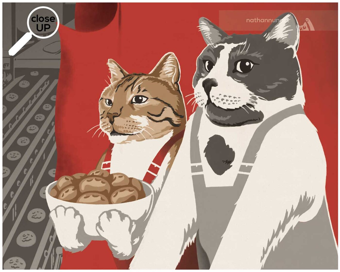 Soviet Cat Poster The Kneads of the People Come First | Etsy