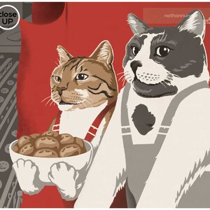 Soviet Cat Poster - the Kneads of the People Come First - International ...