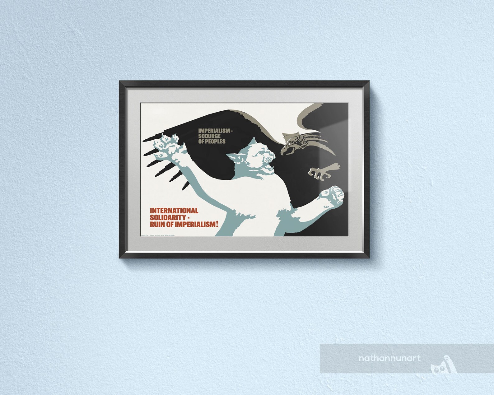 Soviet Cat Poster - Imperialism Scourge of Peoples - Etsy