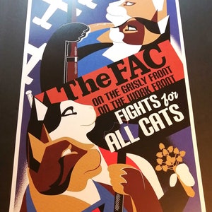 Soviet Cat Poster the FAC Fights for All Cats Federation of Anarchist ...