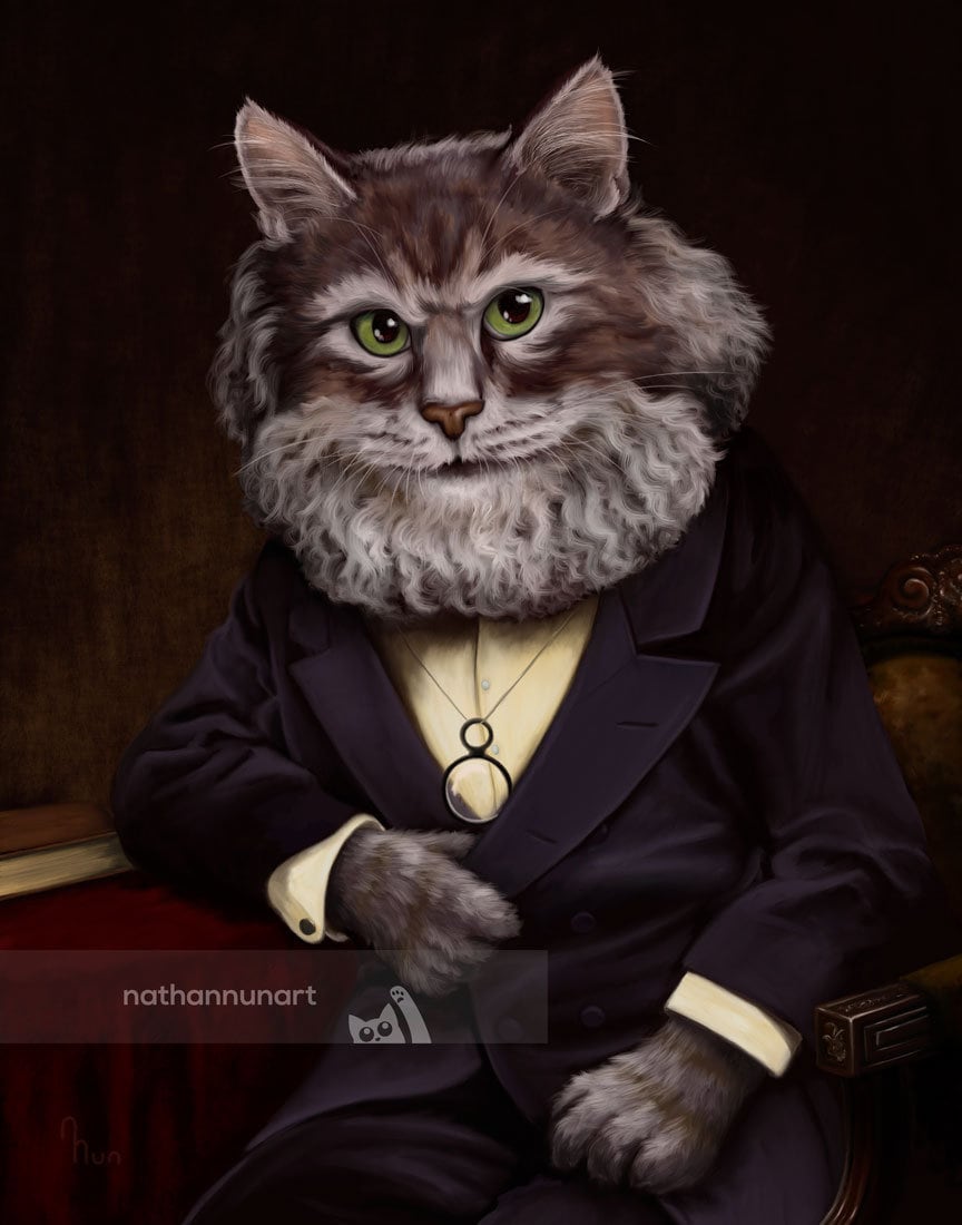 Marx as a Cat Portrait of Karl Manx - Etsy