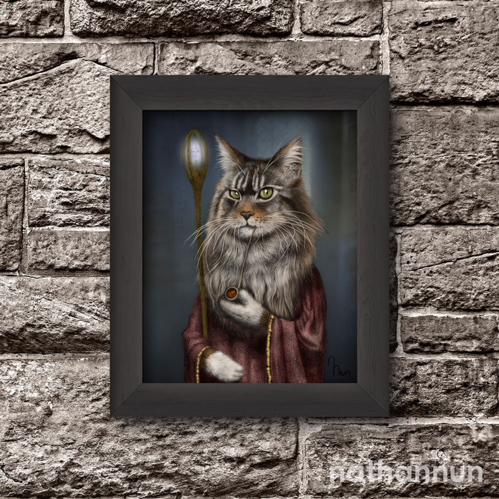 Fantasy Cat Hero - Wizard Cat - Etsy