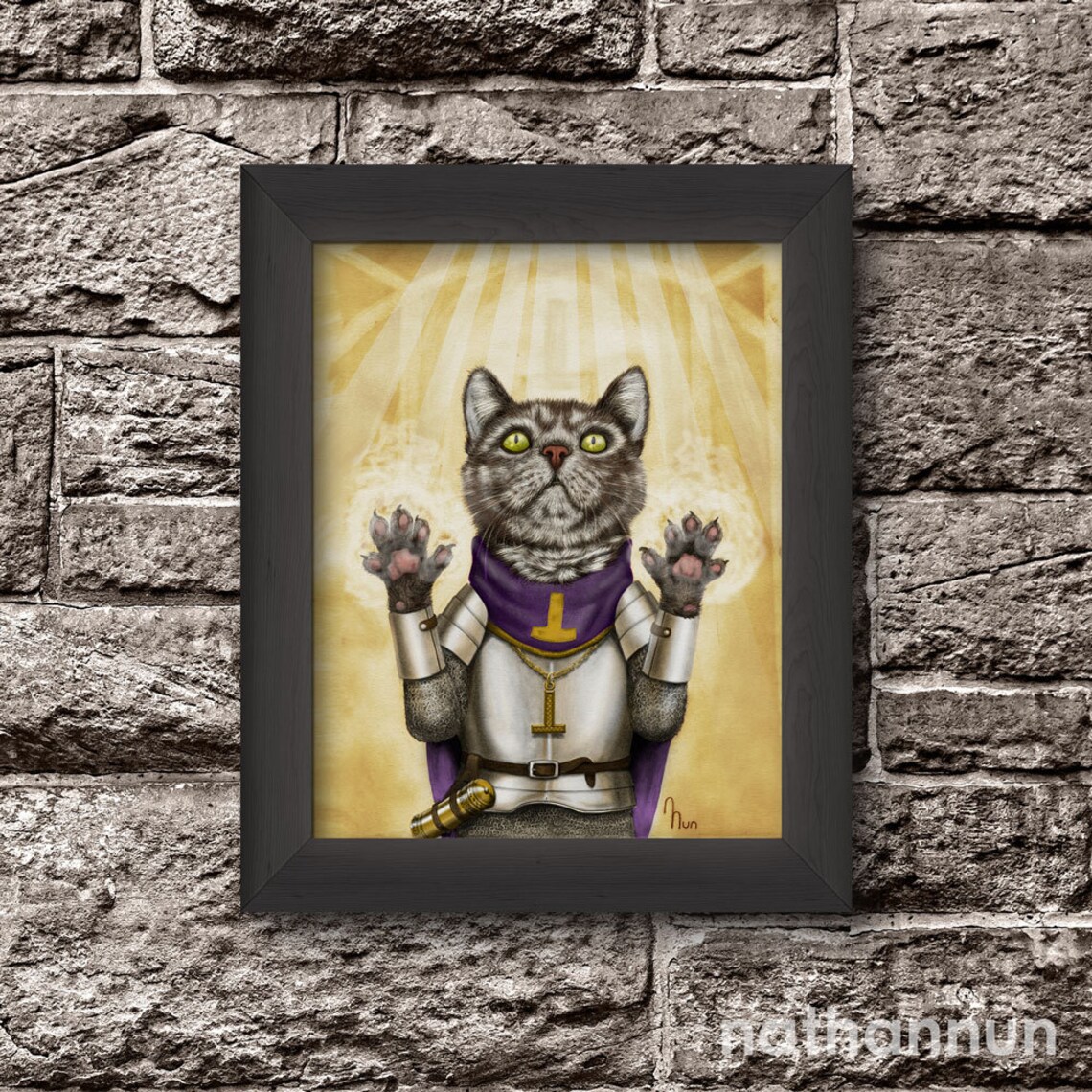 Fantasy Cat Hero Cleric Cat - Etsy