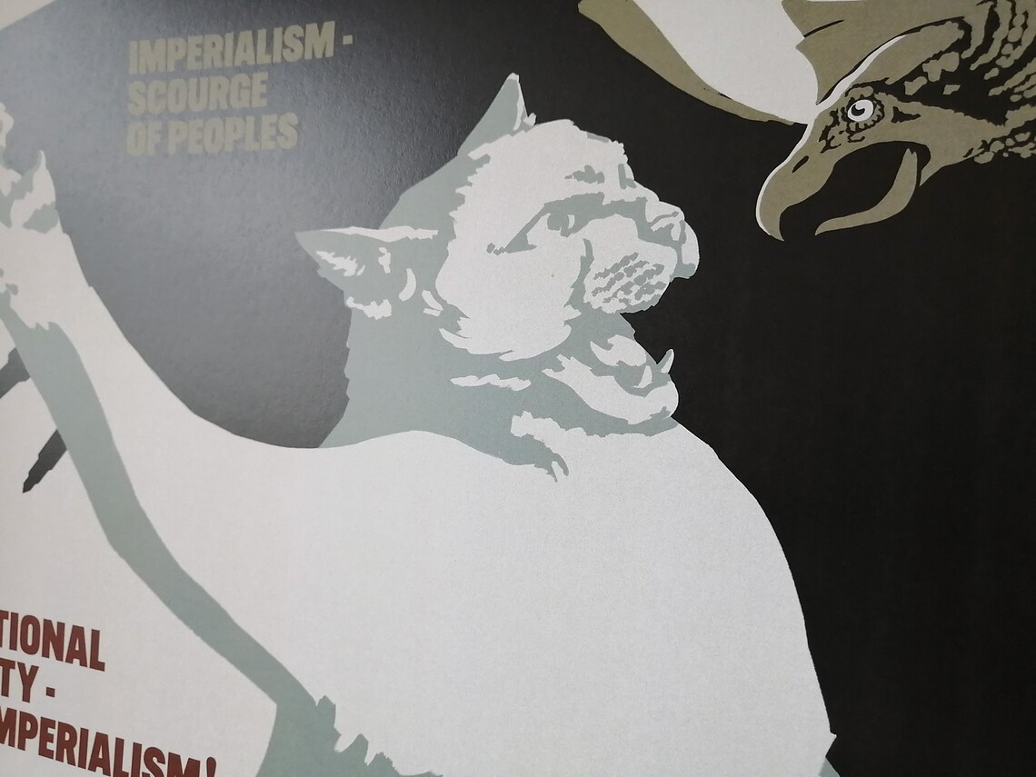 Soviet Cat Poster - Imperialism Scourge of Peoples - Etsy