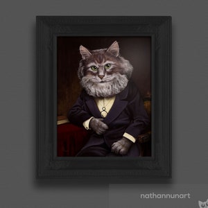 Marx as a Cat - Portrait of Karl Manx - Etsy