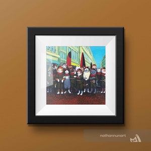 The Anarchist Militia - Cat Art Print - Etsy