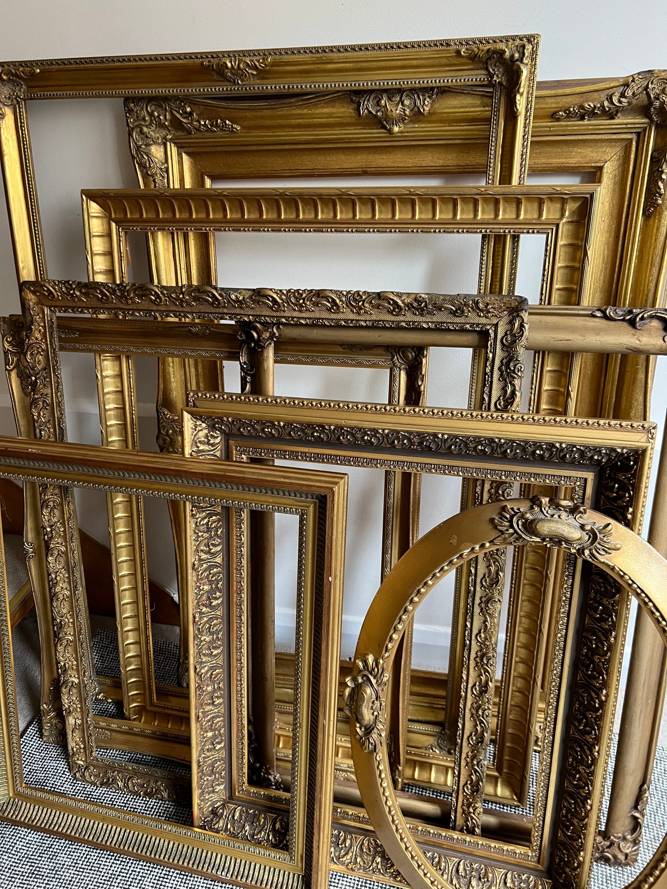 5 Large Decorative Frames Large bespoke Collection Chosen by Us/ Gilt ...