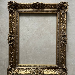 Victorian 3 1/4 Antique Style Gold Frame - Any Size, Please Specify Exact Dimensions When ...