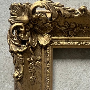 Swept 2 1/4” Antique Style Gold Frame - Any Size, Please Specify Exact ...