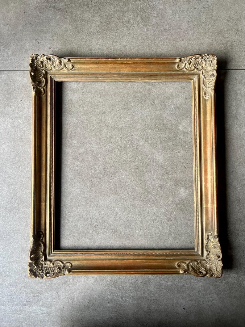 15 X 18 French Decorative Frame/ Swept Frame Decorative Frame / Gilt ...