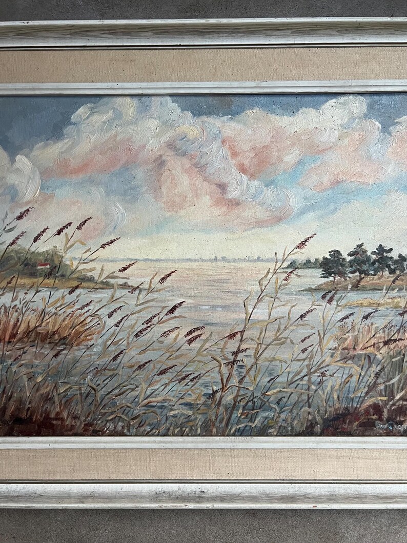 Eva Chapman Oil Painting 1975 in Original Frame - Southwold - Etsy