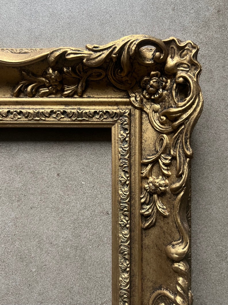Swept Antique Style Gold Frame - Ornate Handmade Picture Frame - Etsy