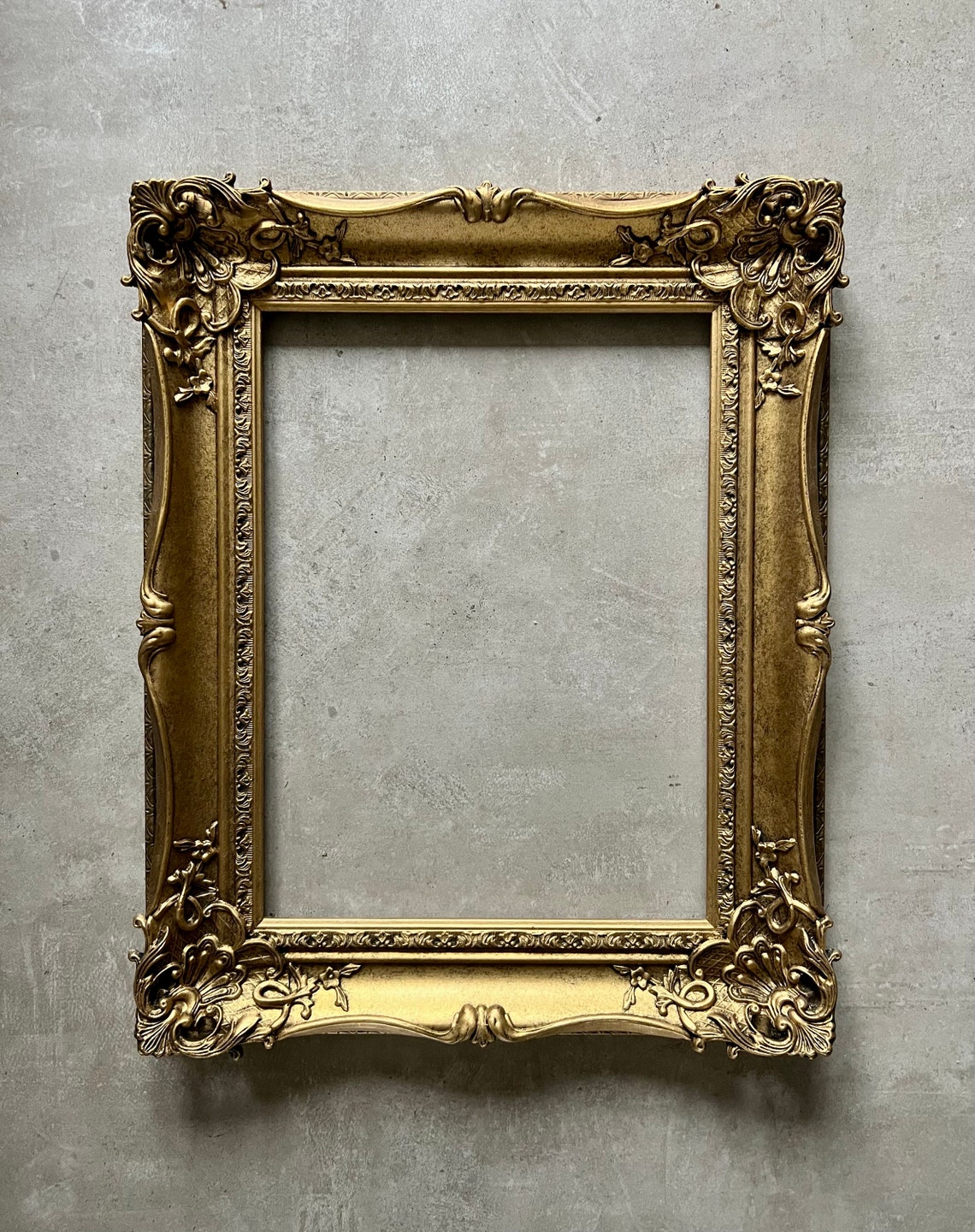 Handmade Swept Gold Ornate Frame - Antique Style, Custom Size - Etsy