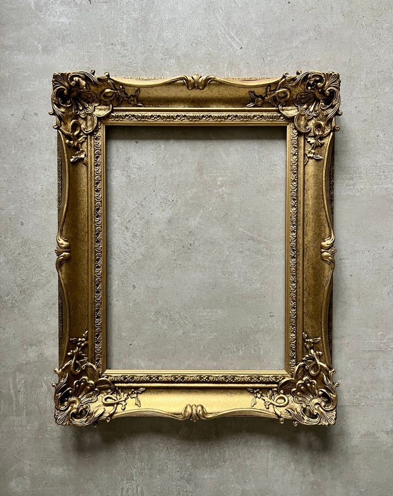 Handmade Swept Gold Ornate Frame - Antique Style, Custom Size - Etsy