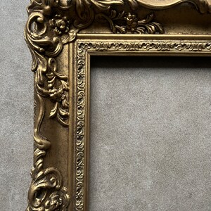 Swept Antique Style Gold Frame - Ornate Handmade Picture Frame - Etsy
