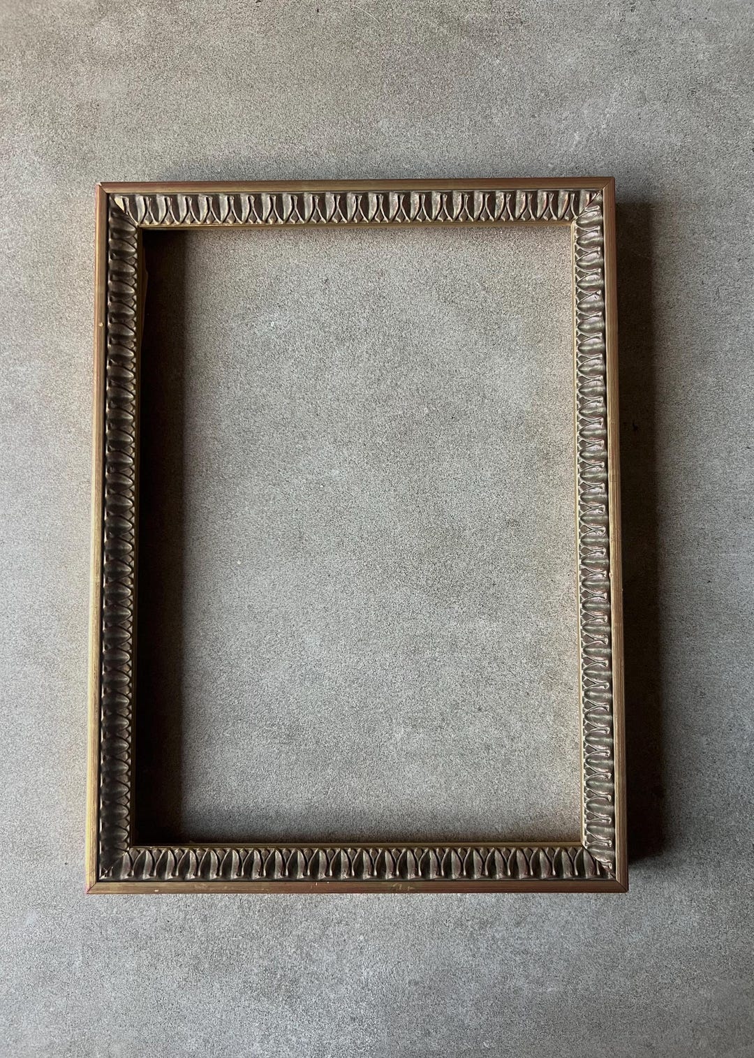 10 X 13.5” Dark Gold Frame With Detail - Decorative Frame / Gilt Frame ...