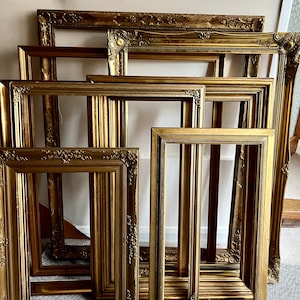 1 X Large Gilt Frame - Decorative Frame / Gilt Frame / Ornate Frame - Etsy