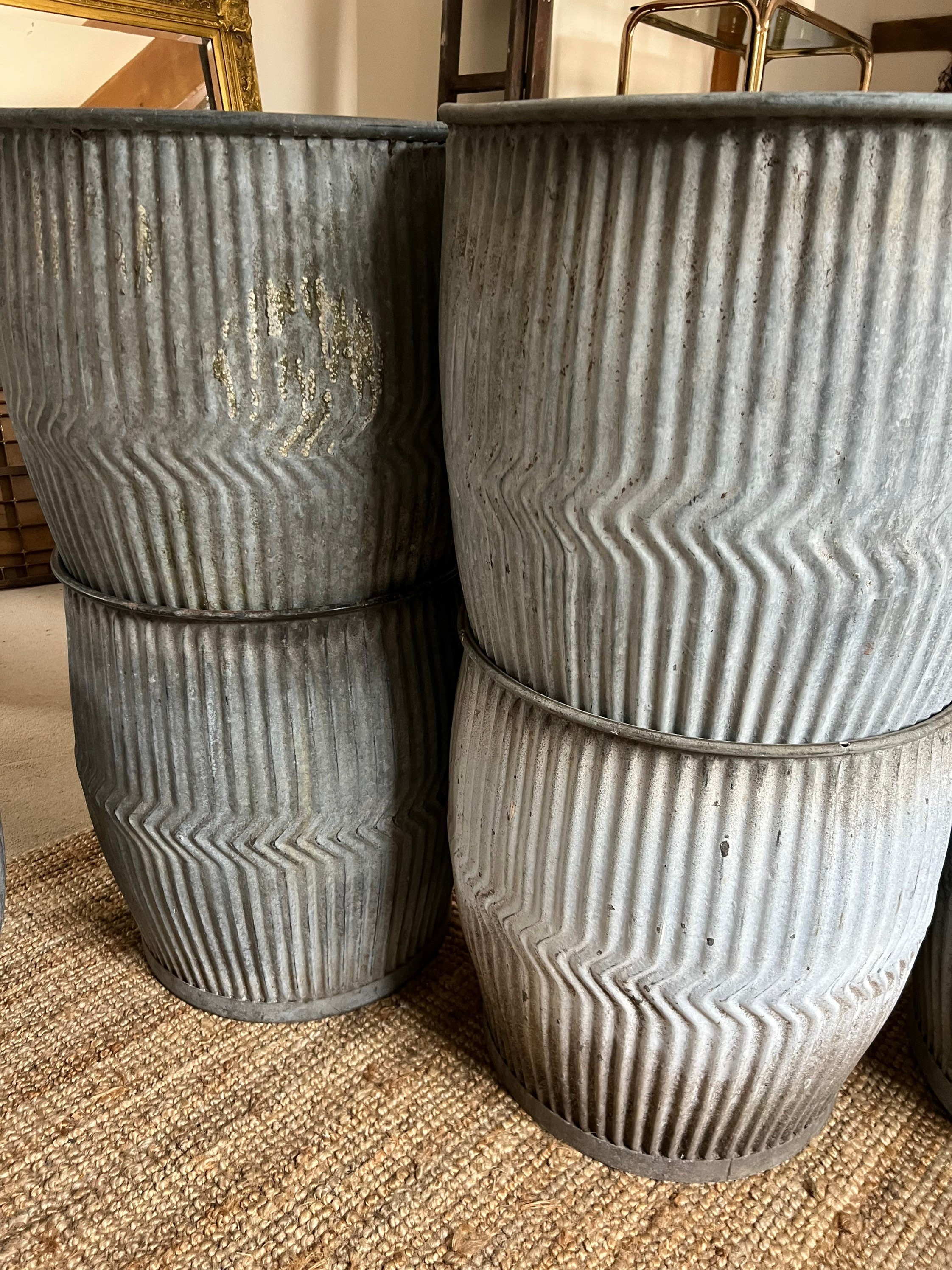 Good Condition Original Dolly Tub 1930s Galvanised Planter/ - Etsy UK