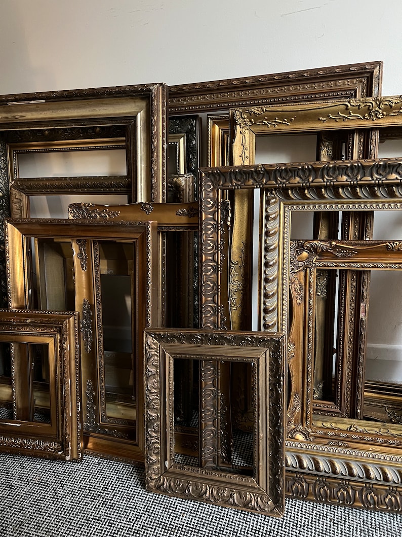 1-3 Pcs Gold Picture Frames / Ornate Gold Frames / Gallery Wall Frames ...