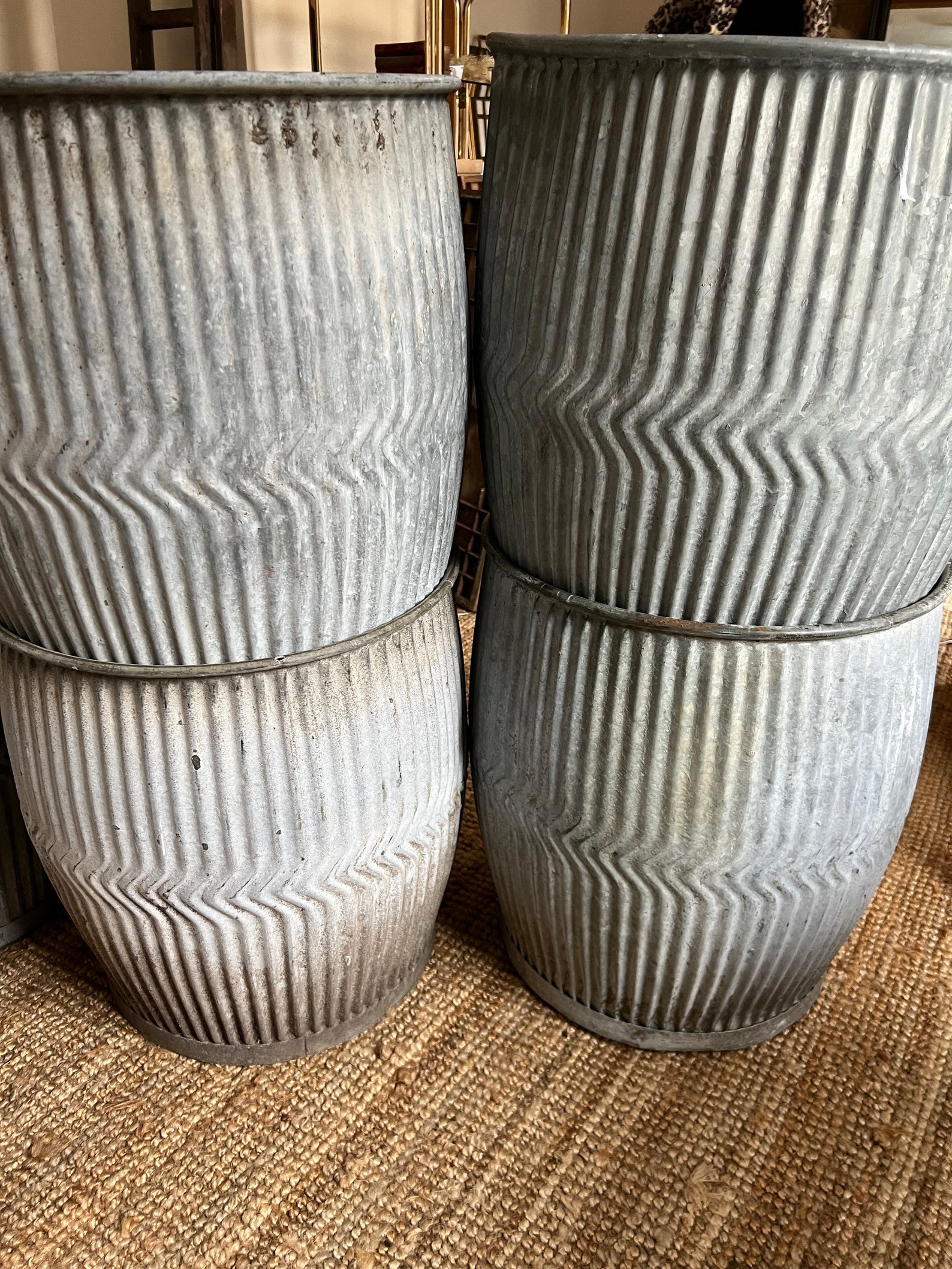 Good Condition Original Dolly Tub 1930s Galvanised Planter/ - Etsy