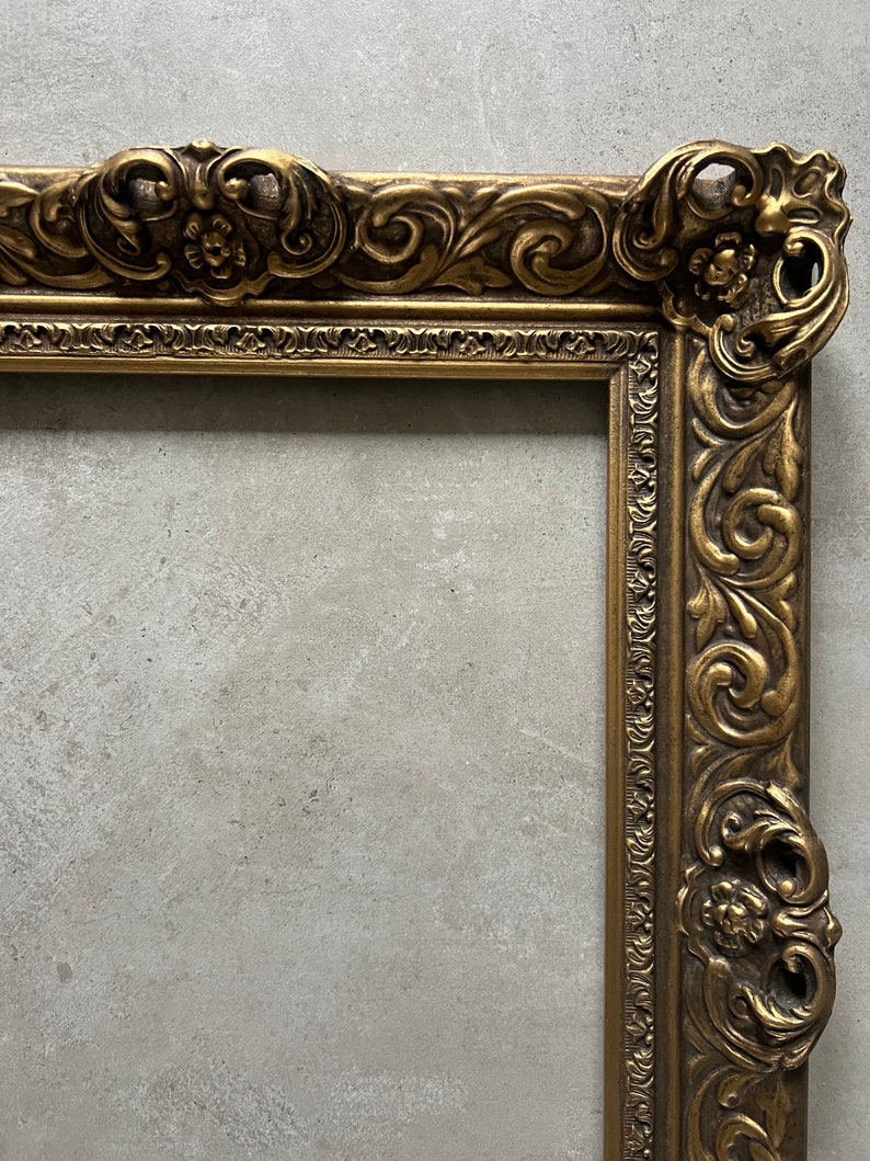 Victorian 3 1/4 Antique Style Gold Frame - Any Size, Please Specify ...