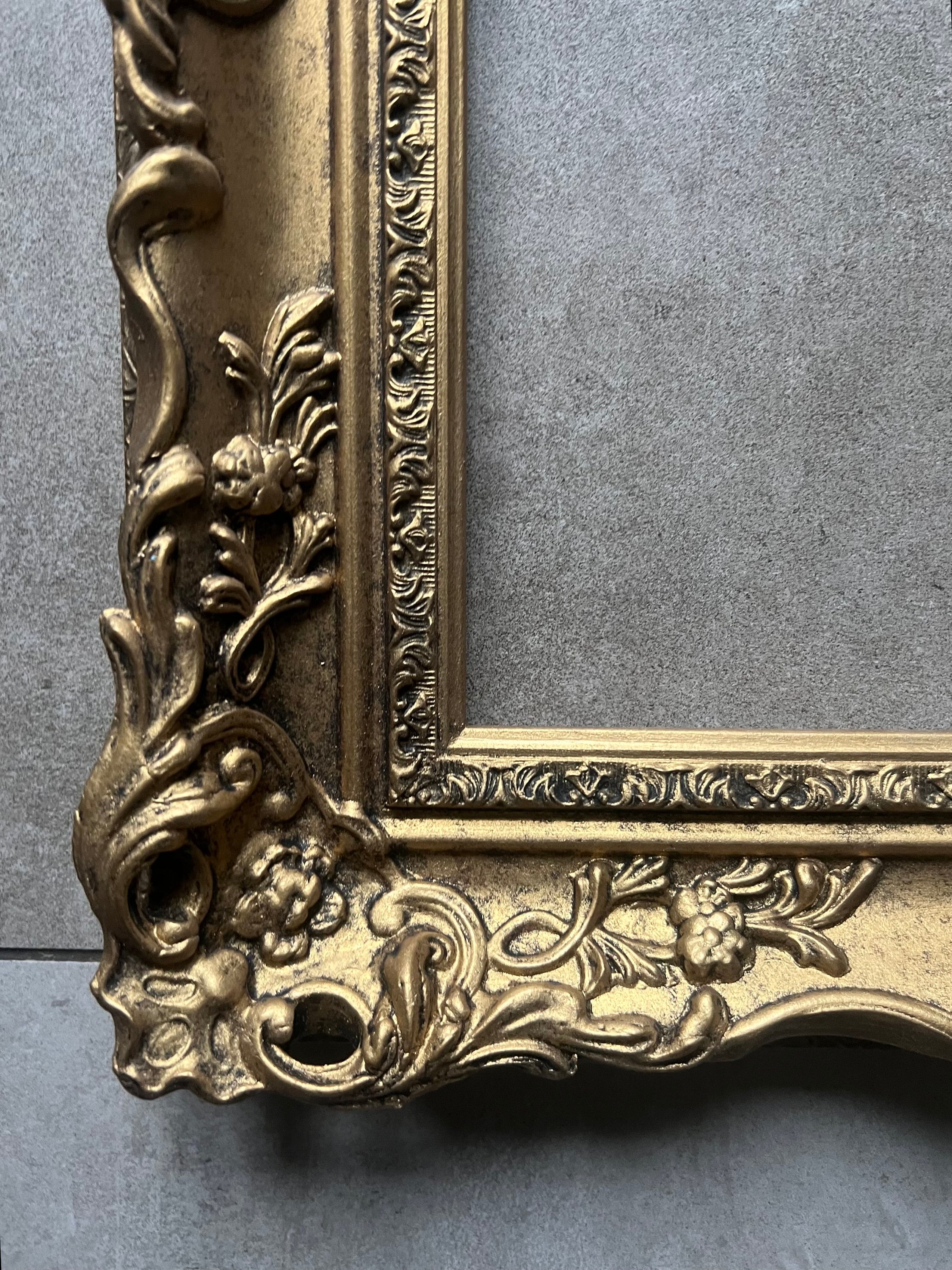 Swept 3” (SR) Antique Style Gold Frame - Any Size, Please Specify Exact ...