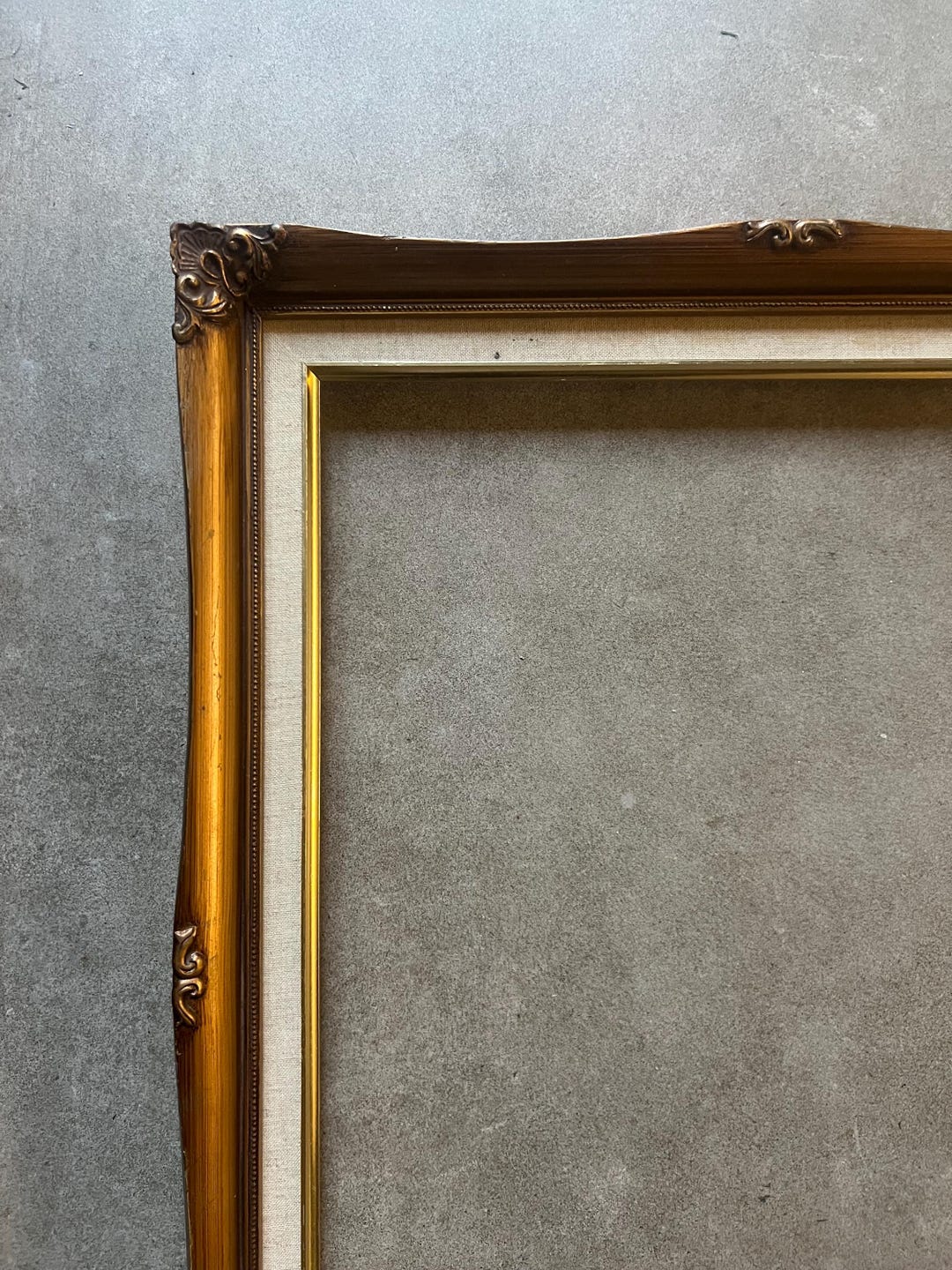 16 X 20” A2 (pic Size) Swept Gold Ornate Picture Frame - Decorative ...