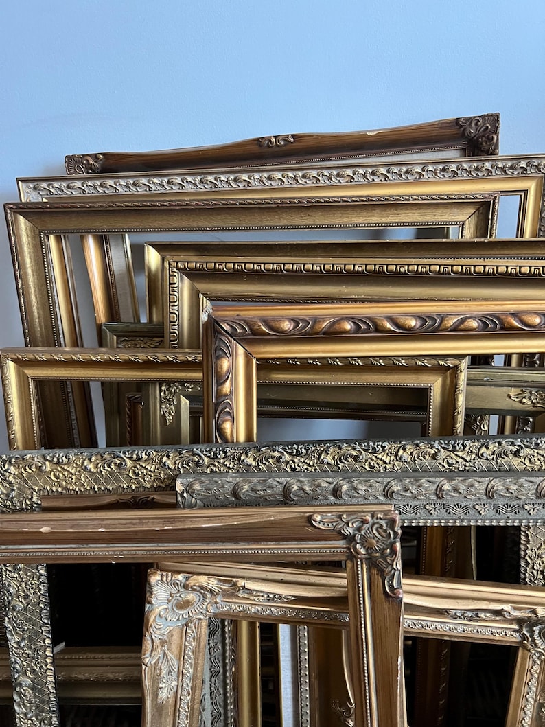1 X Medium Ornate Gold Picture Frame / Ornate Gold Frames / Gallery ...